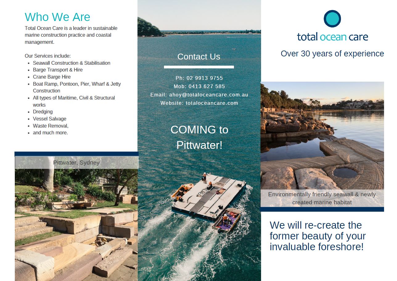 Total Ocean Care is coming to Pittwater - Total Ocean Care